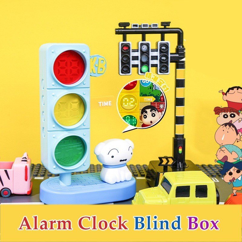 Crayon Shin Chan Alarm Clock Ornament Blind Box, Cute Cartoon Figurines ...