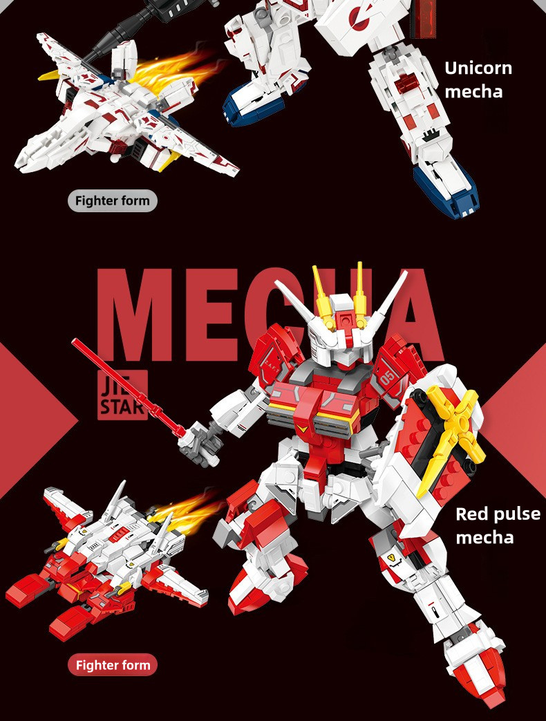 DIY Mini Robot Model Kit Unicorn Mecha with Transforming Function for ...