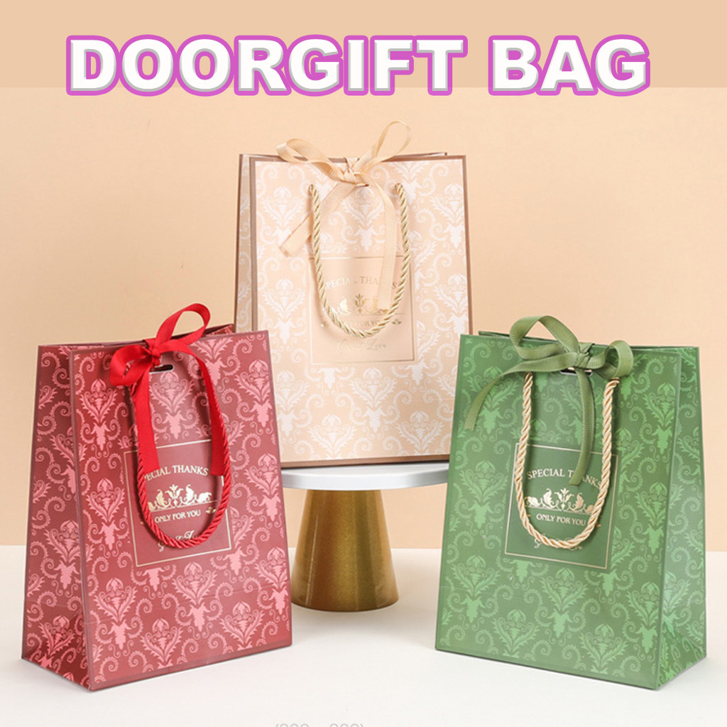 Wedding Doorgift Paper Bags Premium Birthday Gift Bags Stylish Goodie ...