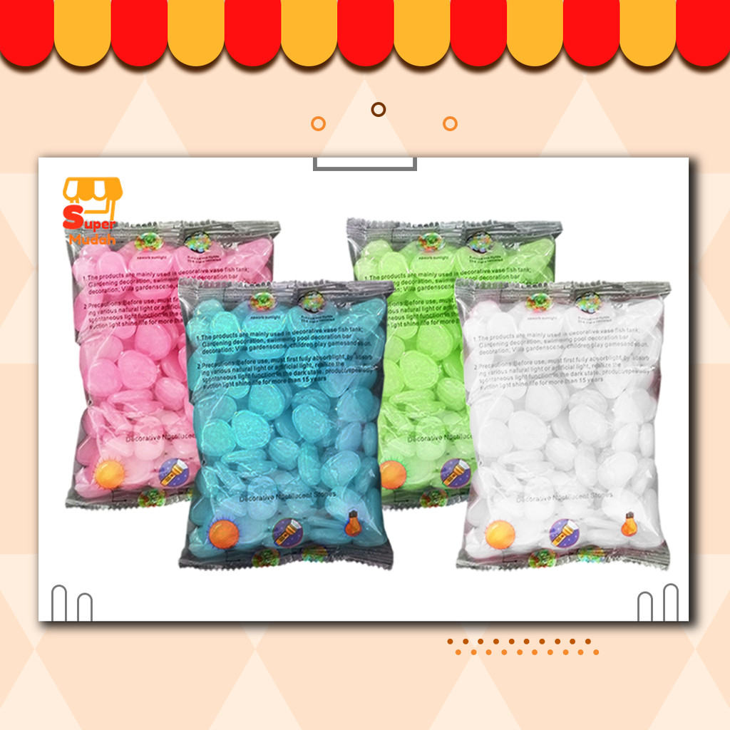 Batu Pebble Bercahaya, Seni Hiasan Rumah Bercahaya dalam Gelap untuk ...