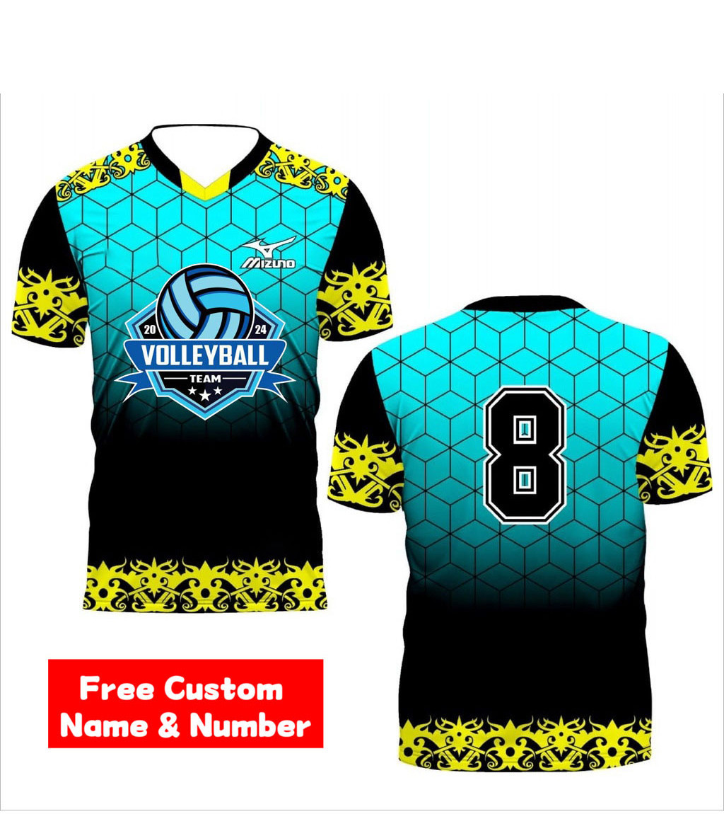 【Free Custom Name & Number】Volleyball Sublimation T shirt [NEW] VOLLEYBALL FULLY SUBLIMATED ...