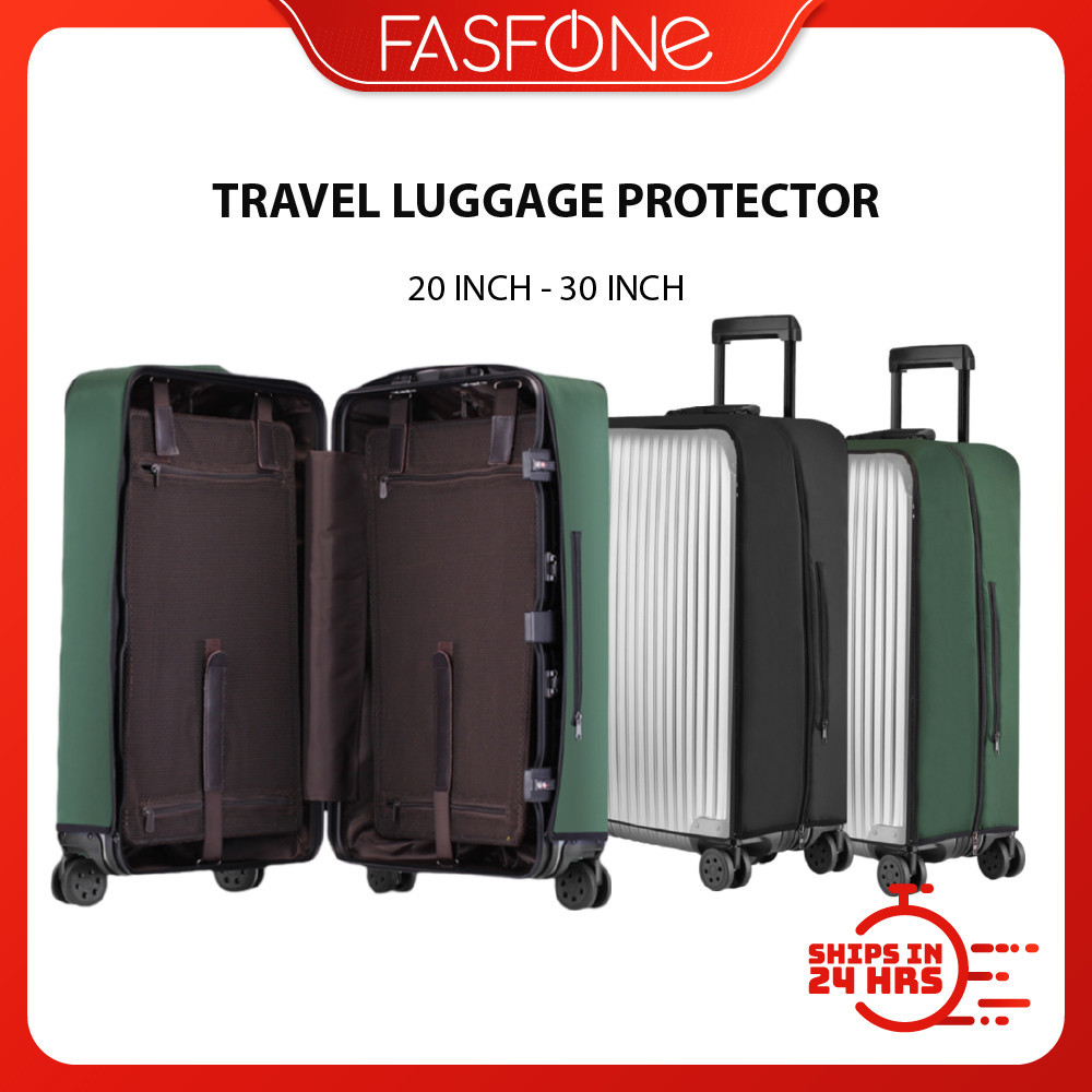 Elastic PVC Luggage Cover Luggage Protector Transparent Travel Suitcase ...