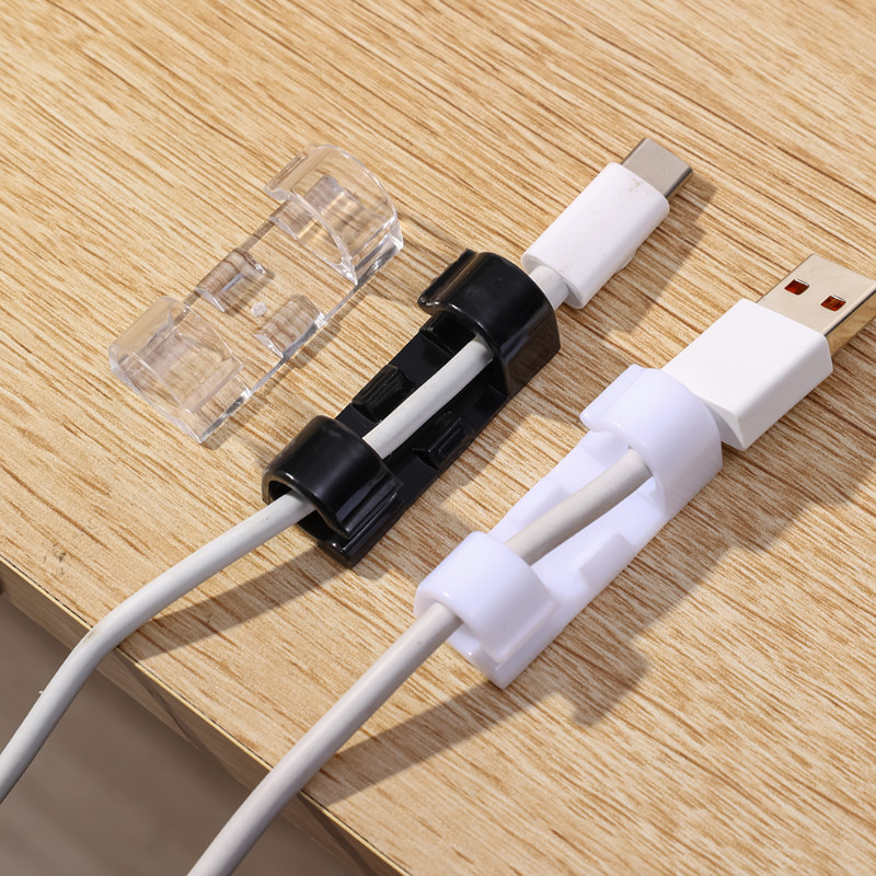 Mini Self-adhesive Cable Clip - Punch-free Cable Management Clip - Home ...