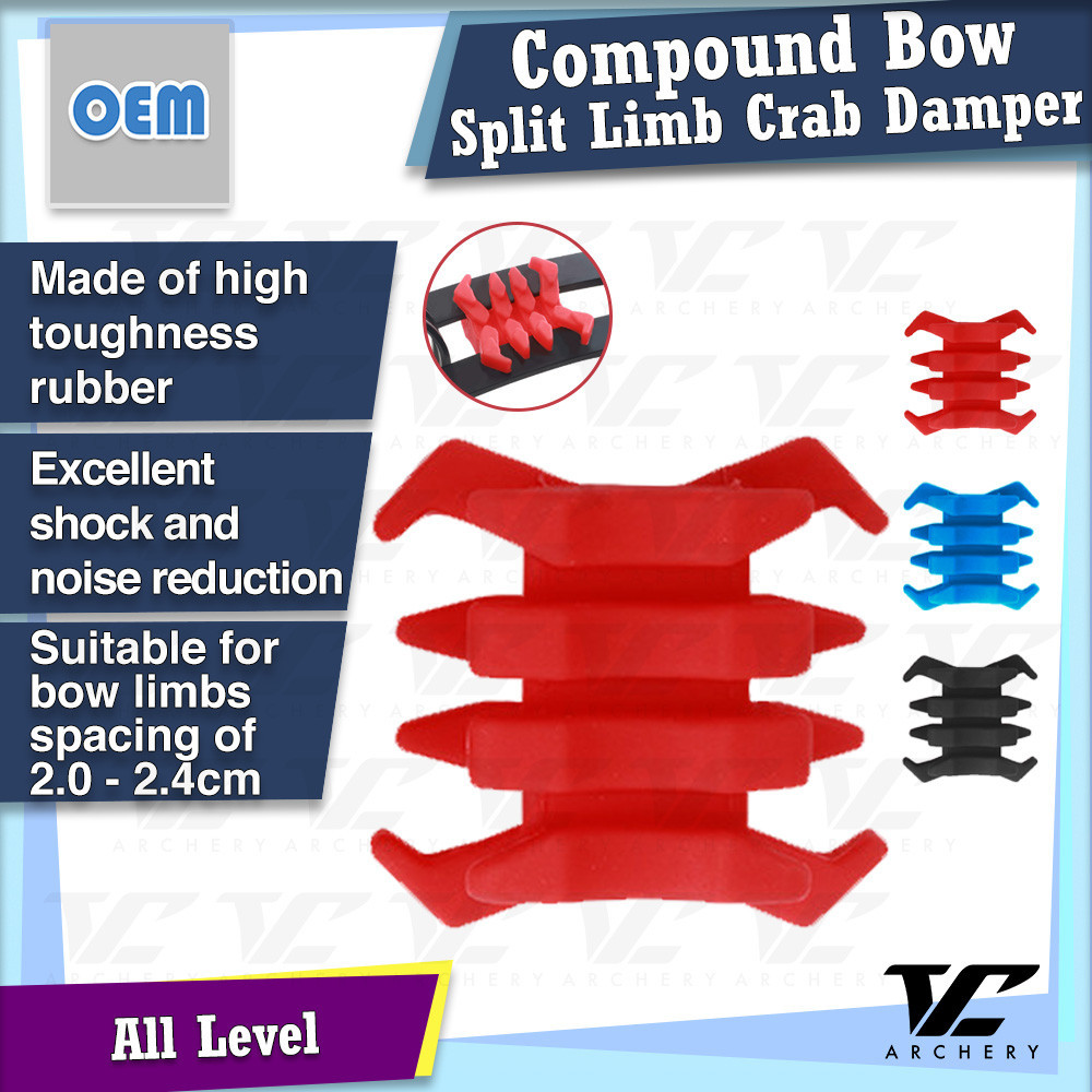 V Club Archery Compound Bow Split Limb Crab Shaped Damper - Shock ...