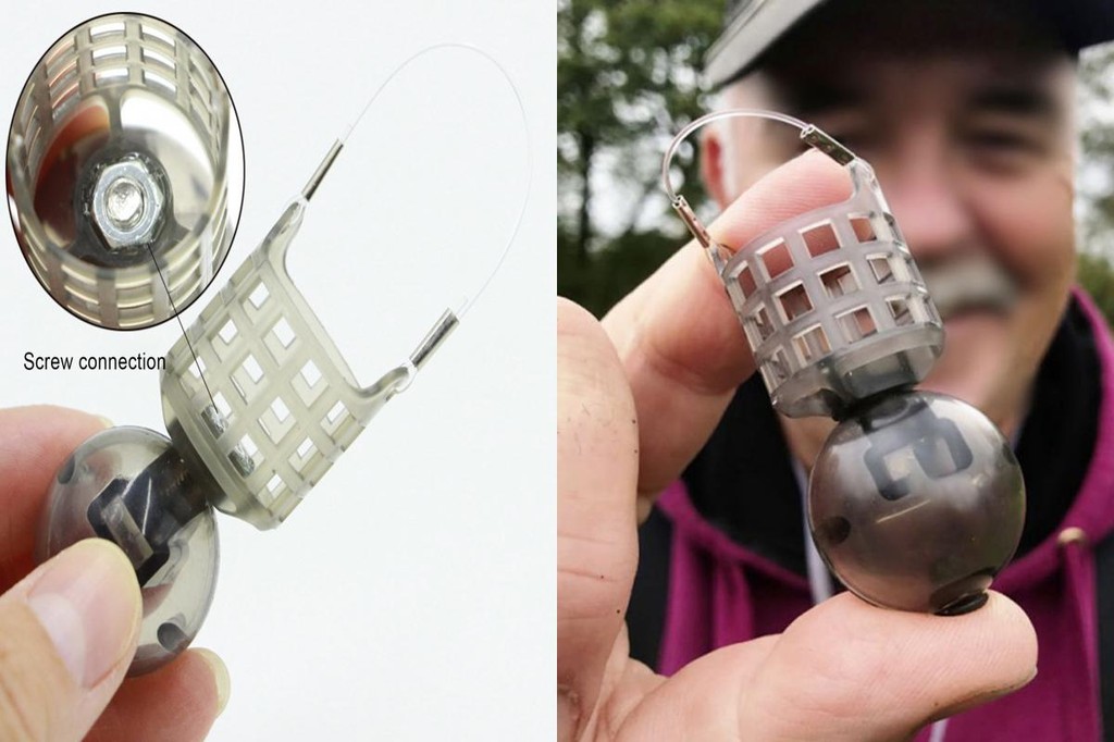 Ber Portable Fish Feeder Basket Floating Fish Feeder Basket with ...