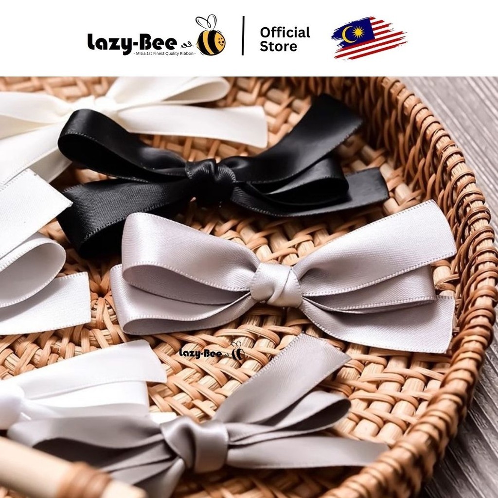 GREY HITAM PUTIH BLACK WHITE 5Meter 2.5cm 3.8cm 5cm Premium Double ...