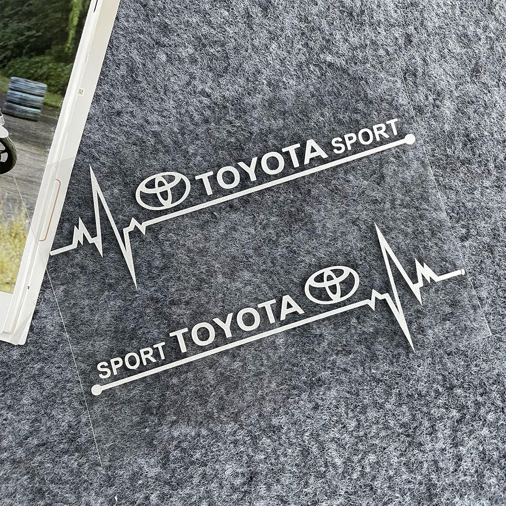 1 Pair Toyota GR GRZOO Car Stickers Triangle Windows Side Window Body ...