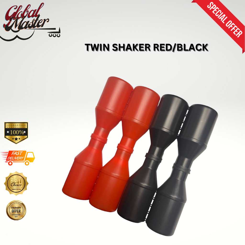 TWIN SHAKER RED AND BLACK COLOR | Shopee Malaysia