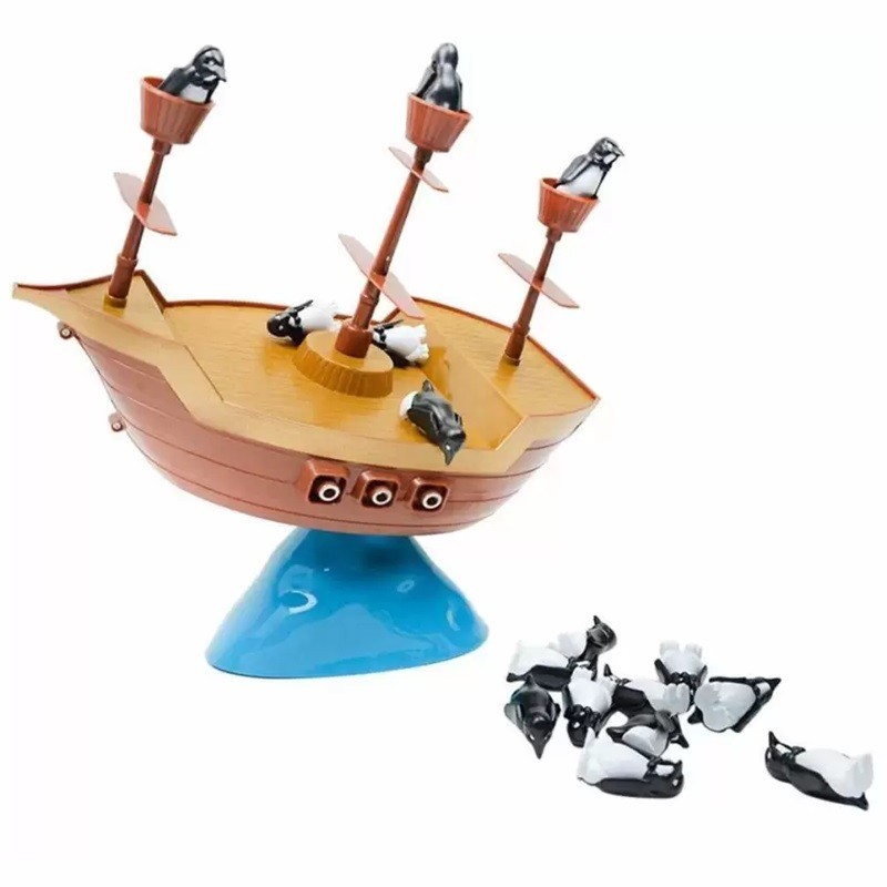 Penguin Pirate Boat Balancing Game Board Game Parent Kid Interaction ...