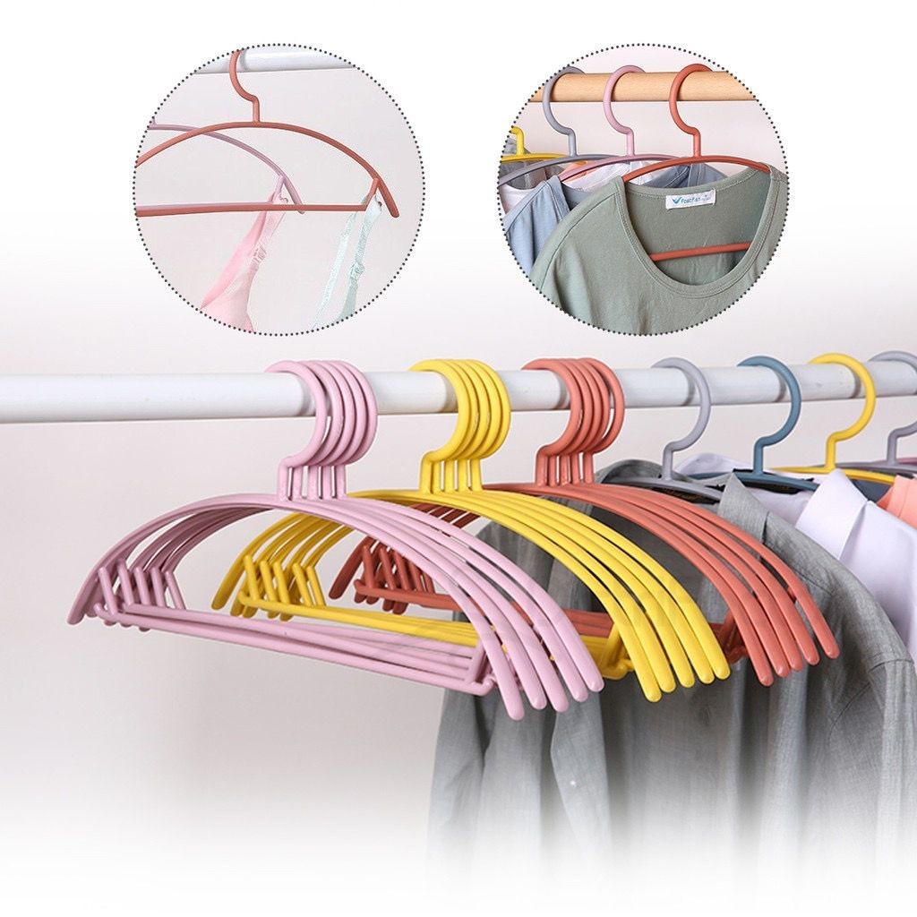 Hanger Seamless clothes Hanger Baju [High Quality] No Trace Hanger Non ...