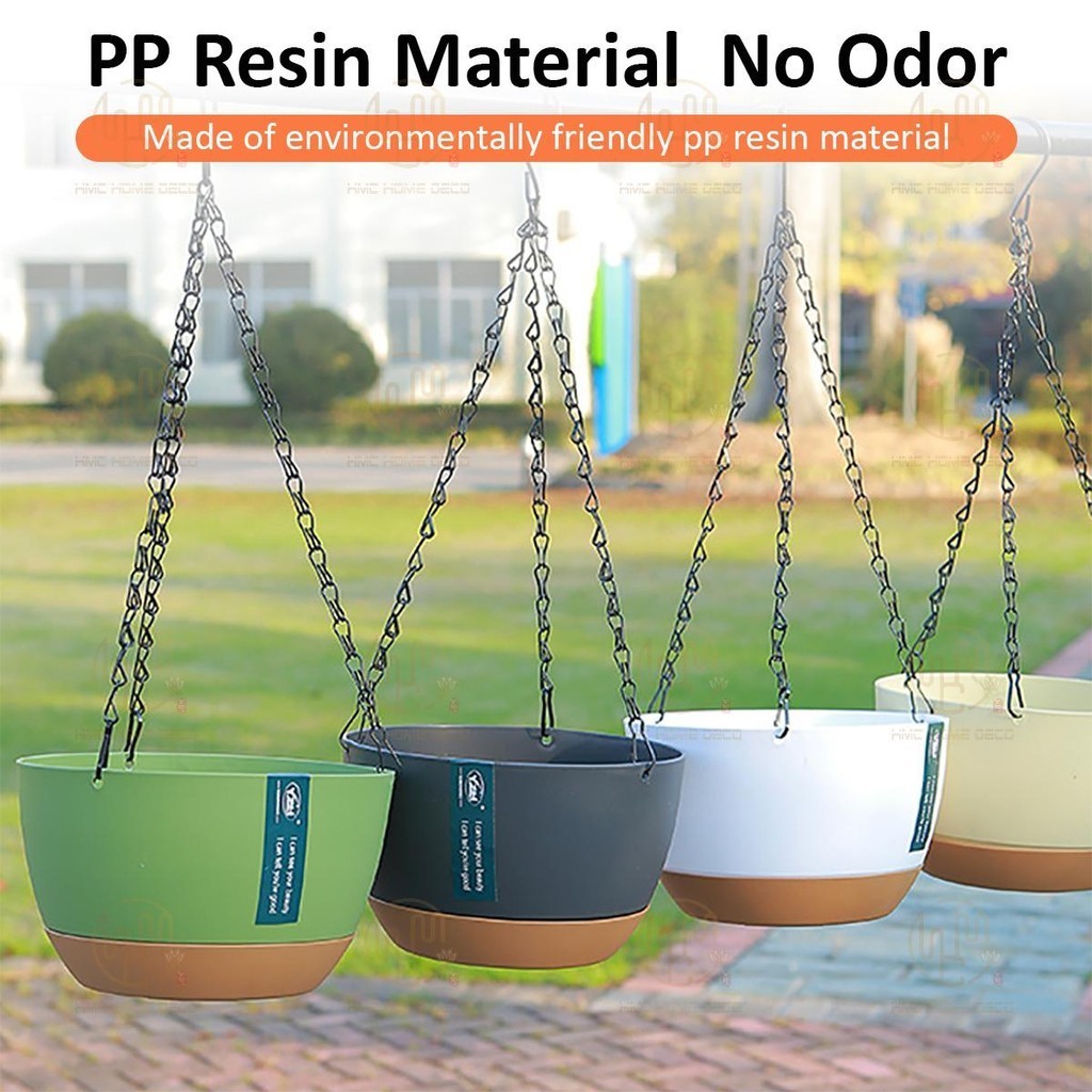 Self-Watering Hanging Pot Garden Planter Flower Pot Hanging Basket Pot ...
