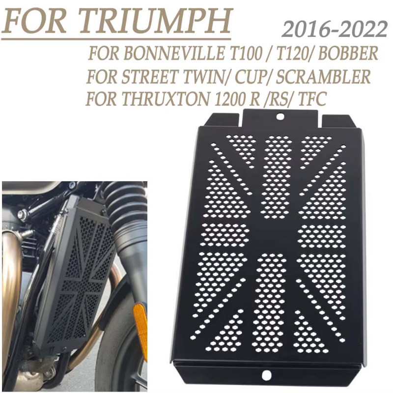 For Triumph Bonneville T100 T120 Bobber Radiator Grille Guard Cap ...