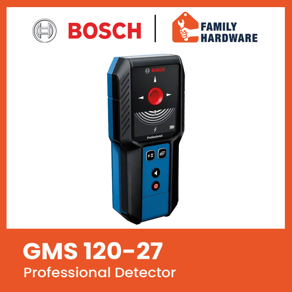 BOSCH GMS 120-27 Wall Detector With Pouch Wall Scanner Multi-Detector ...