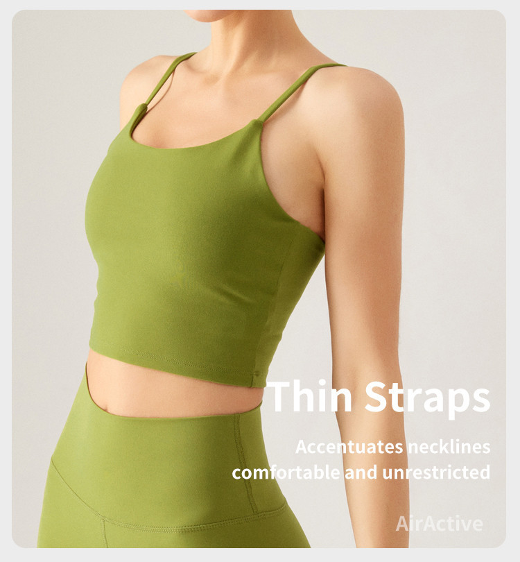 AirActive MotionFlow Bra Padded Sports Bra Lightweight Breathable Adjustable Straps Slim Fit ...