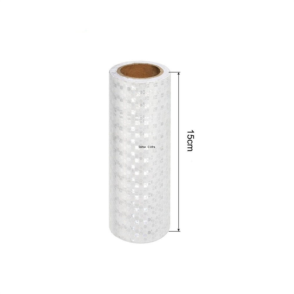 2.5cm/5cm/10cm/15cm/20cm*3M Reflective Car Stickers Shiny White ...