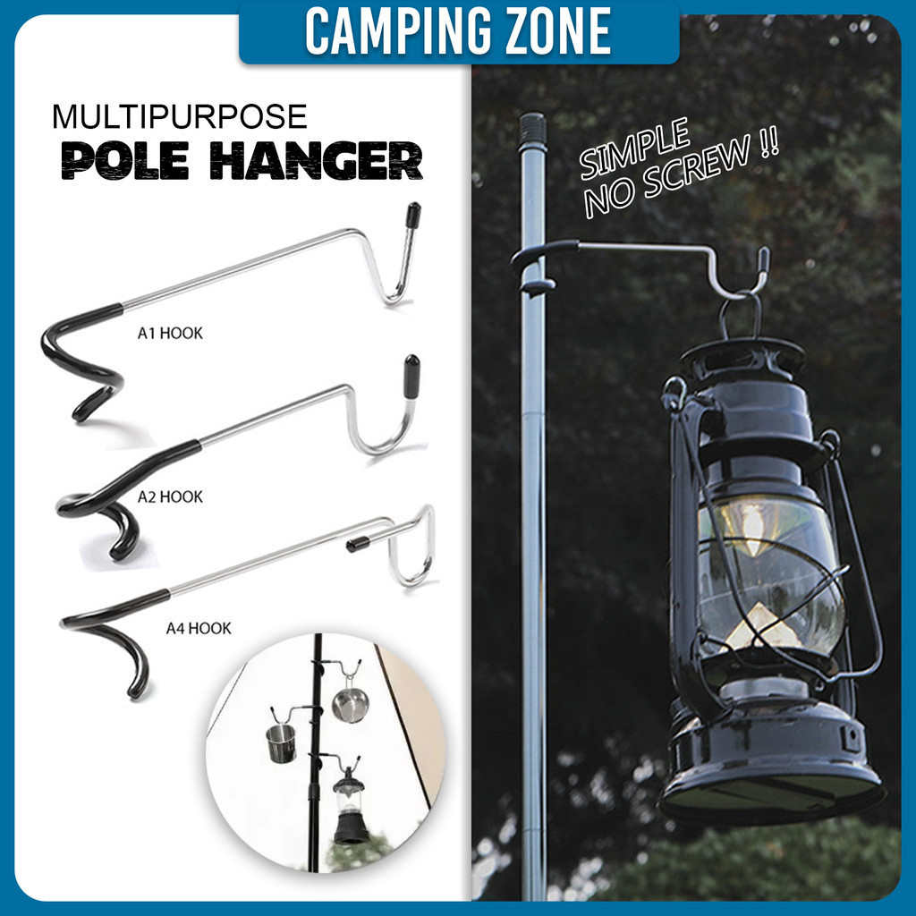 Camping Light Pole Hanger Hook Bracket For Lamp Post Tent Pole Lantern ...