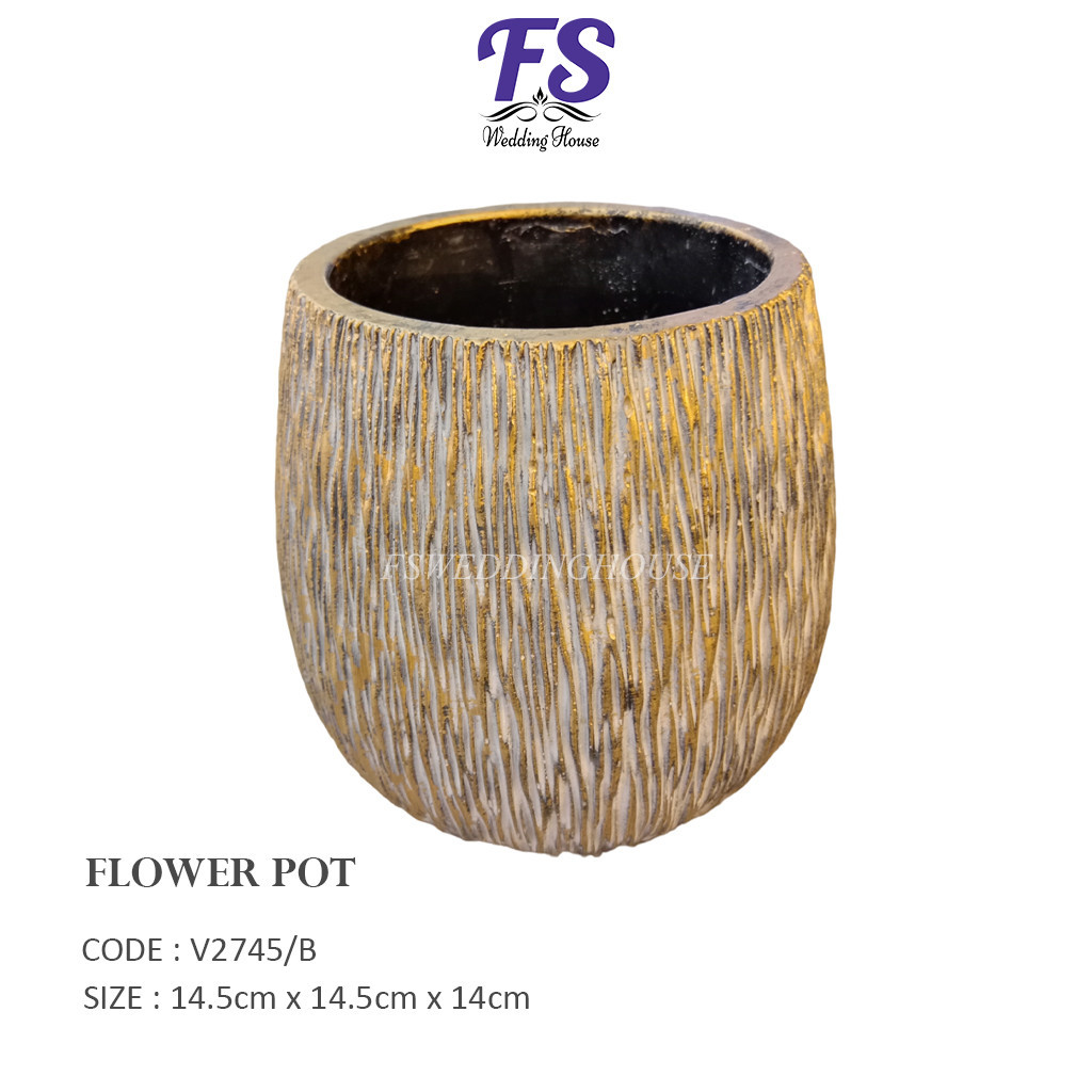 1 PCS - TEXTURE PLANTERS/CERAMIC PLANTERS/FLOWER POT/STONE TEXTURE ...