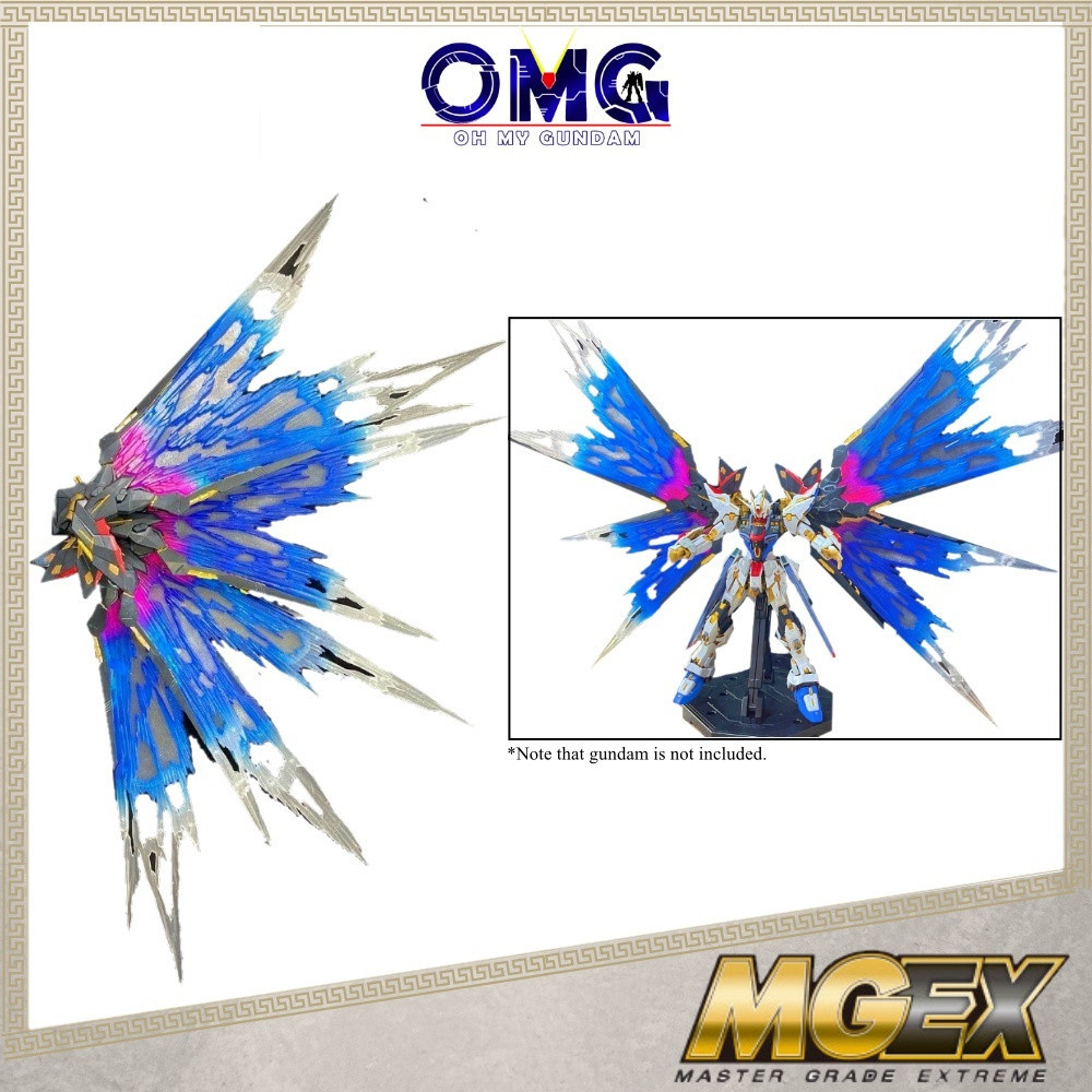 Dian Chang MGEX 1/100 Strike Freedom Wing Effect ONLY (Clear Version ...