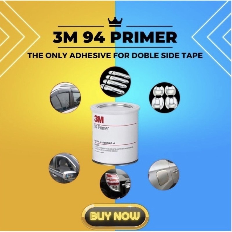 3M Double Tape 94 Primer 946ml 32oz/3M Double Side Tape Adhesion Promoter 94 Primer Applicator ...