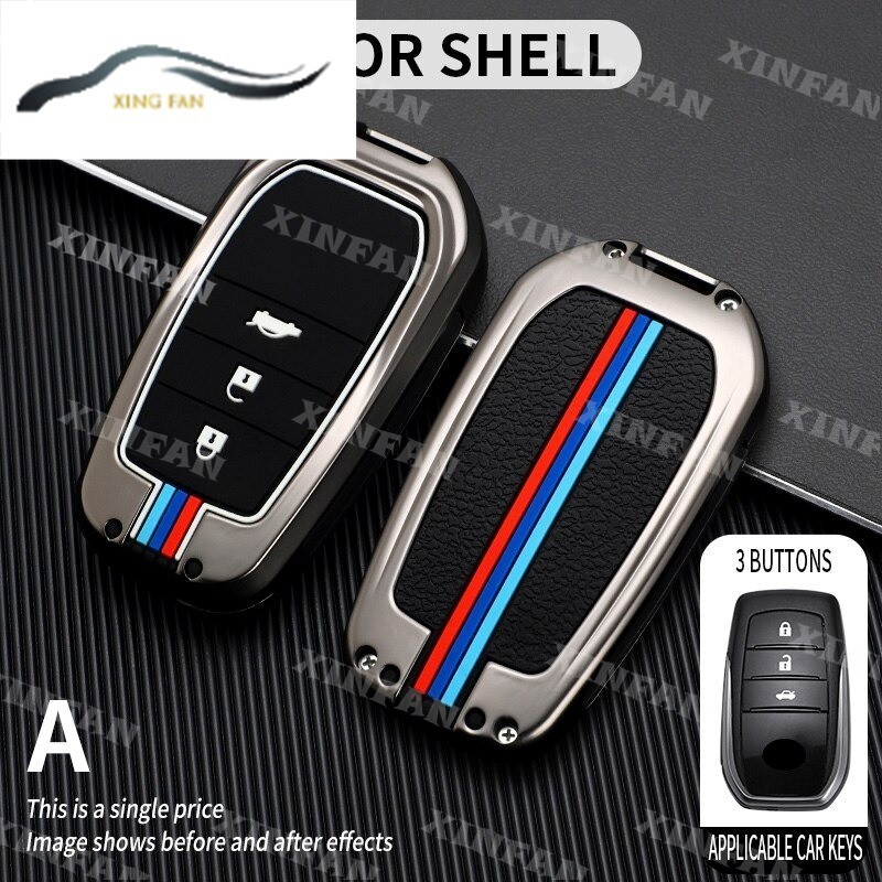 XF Zinc Alloy Car Key Cover For Toyota RAV4 Land Cruiser Reiz 86 New ...