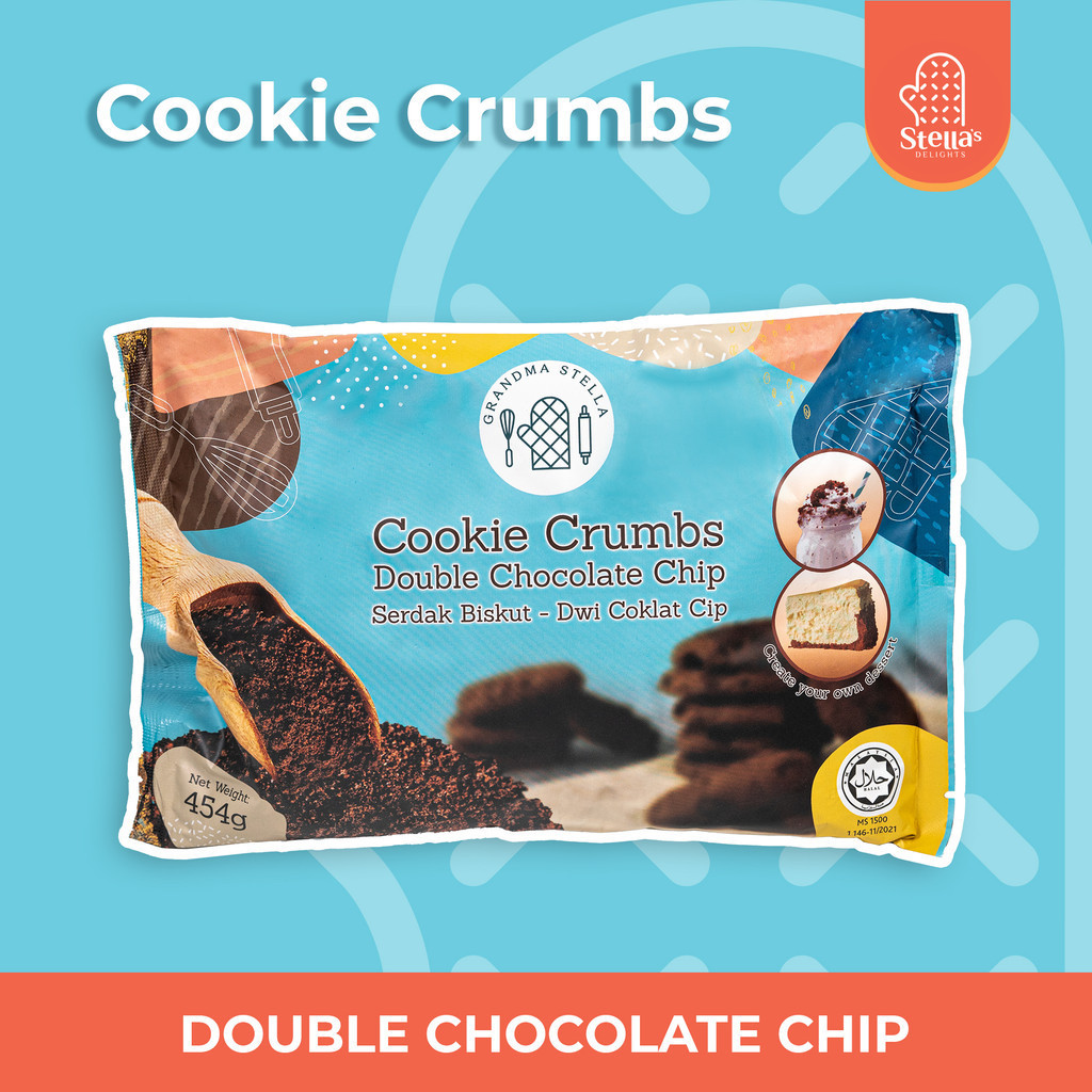 Cookie Crumbs - Double Chocolate Chip 454g | Halal Certified | Shopee ...