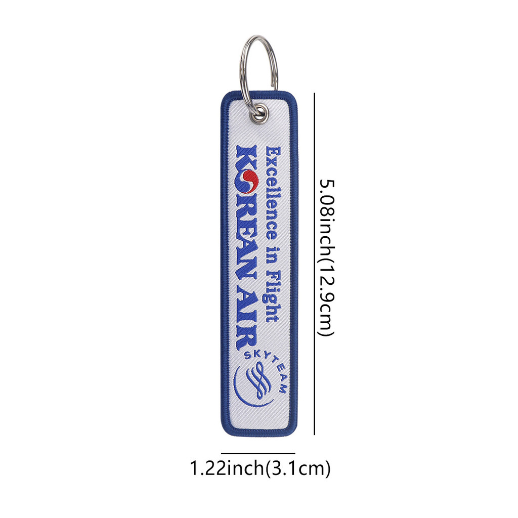 Aircraft Logo Styles Key Chain Motorcycles Embroidery Key Fobs Holder ...