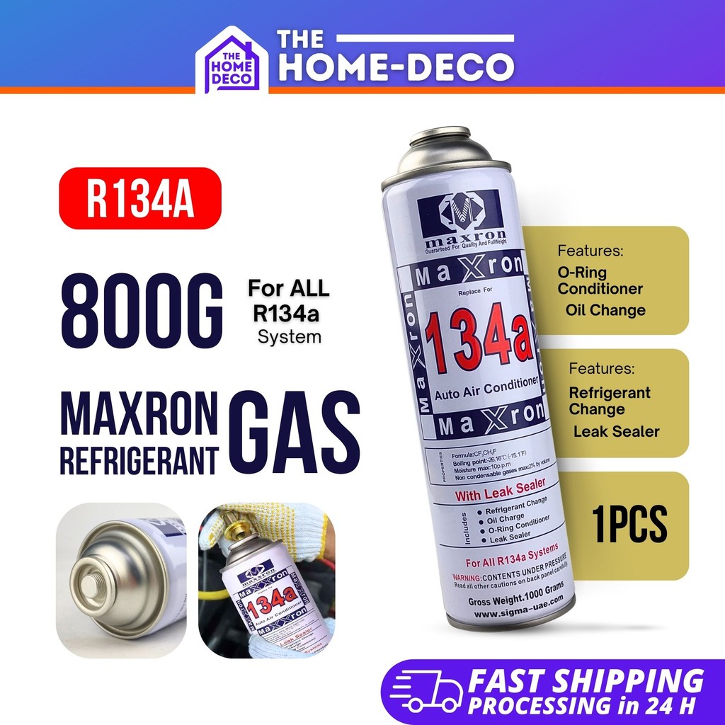 MAXRON 800G Refrigerant Gas R-134A Air Conditioning Gas Car For All ...