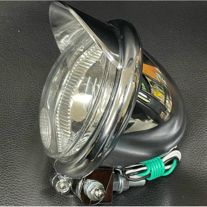 HARLEY CHOPPER BOBBER CAFE RACER FRONT HEAD LAMP HEAD LIGHT LAMPU BESAR ...
