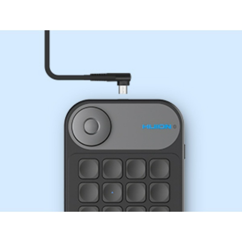 HUION K20 Keydial Mini Bluetooth Programmable Keypad with Dial 5 Keys ...