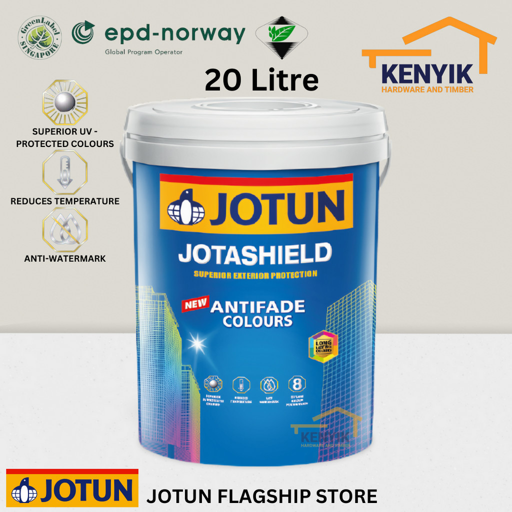 JOTUN 20L WHITE Jotashield Antifade Colour (Exterior) | Shopee Malaysia
