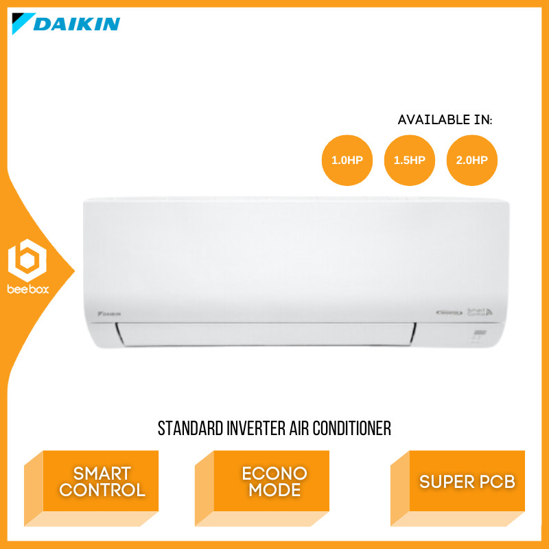 Daikin Standard Inverter Air Conditioner FTKF R32 1.0HP 1.5HP 2.0HP 4Star Rating FTKF25C FTKF35C ...