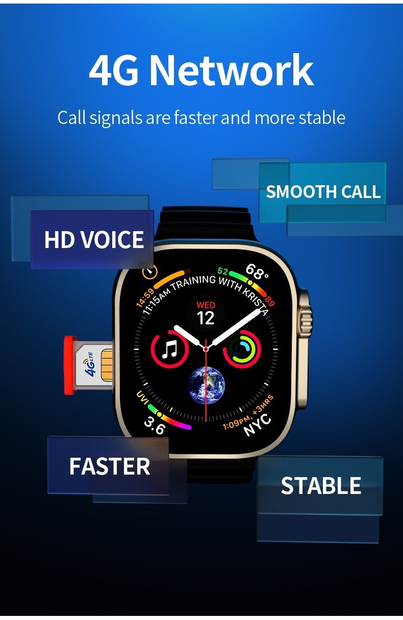 【SIM card】GS29 smart watch with sim slot and wifi 4G Net 64G Rom ...