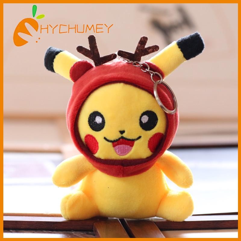 Mini Plush Pikachu Bag Charm For Girls Cute Short Plush Design Fabric ...