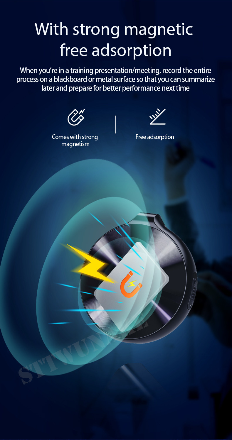 Built-in Magnet Spy Mini Voice Activated Recorder Small Hidden Digital ...