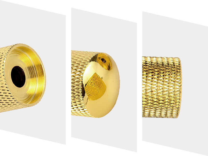 3PCS Metal Volume Tone Dome Guitar Speed Control Knurled Shaft Pots ...