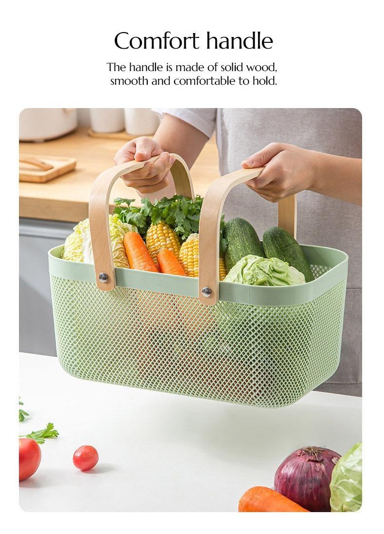 Romantika Multipurpose Gauze Basket 2Size 24*24*18CM/39.8*24.5*18CM Waterproof Storage Fruit ...