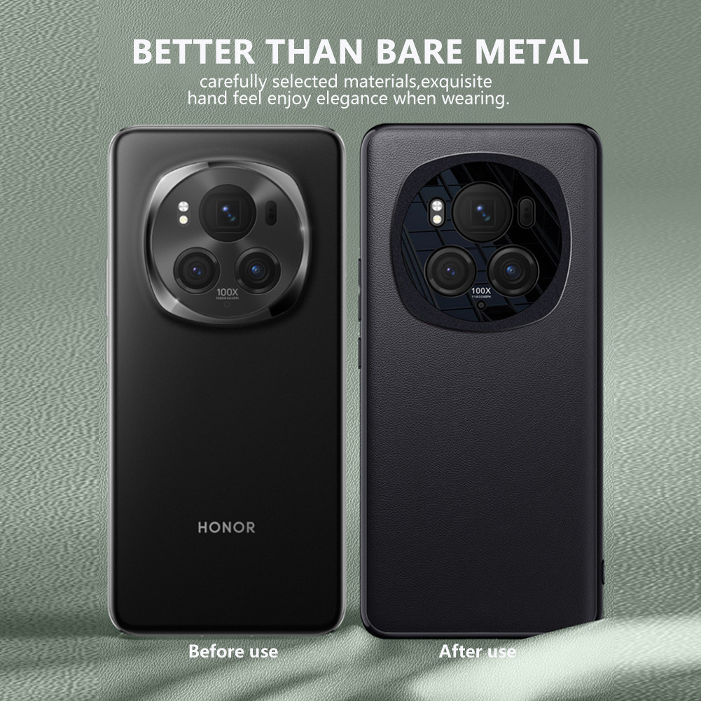 Leather Case For Huawei HONOR Magic 6 Pro Case Shockproof Back Cover For Magic6 Hard PC Mobile ...