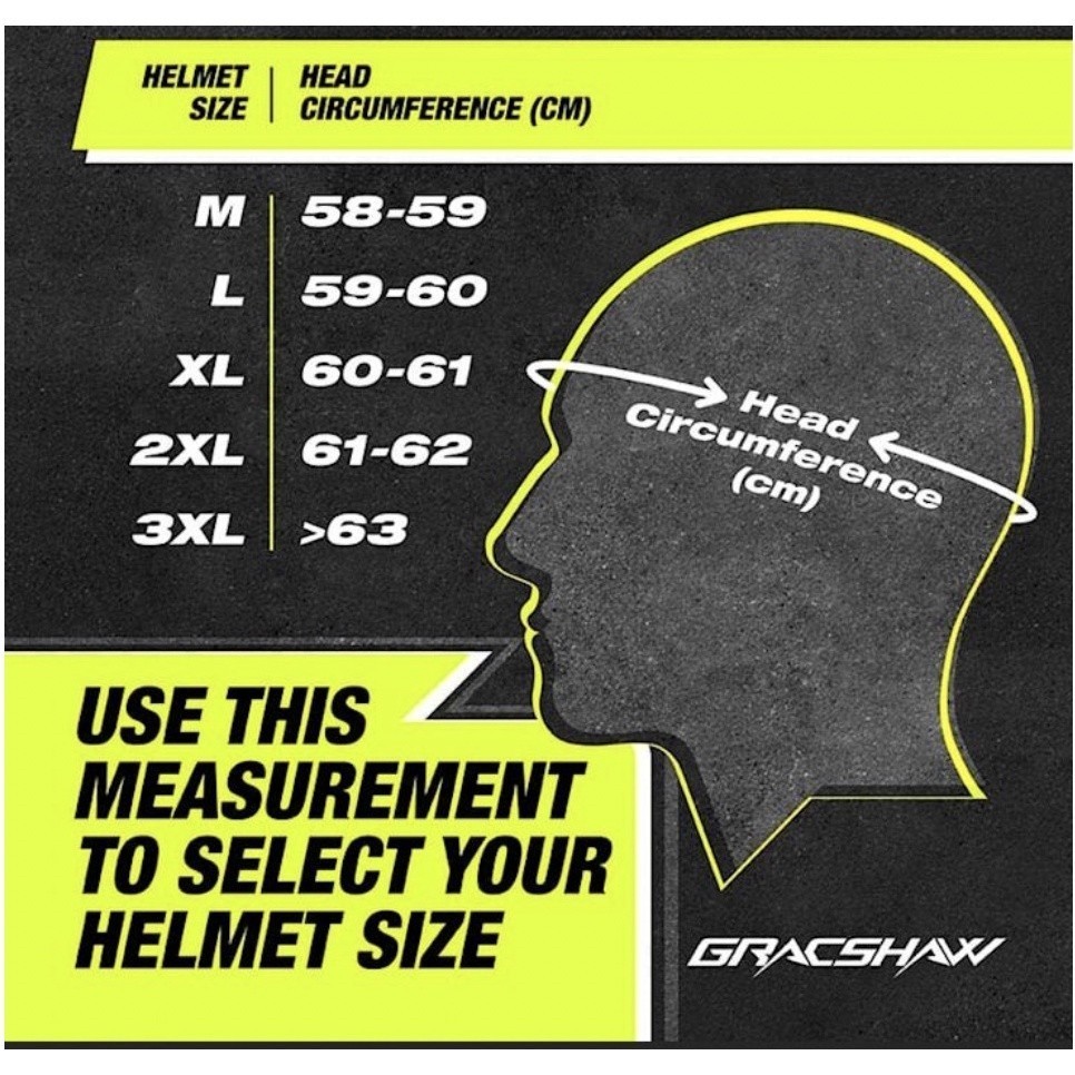 (UPGRADED VERSION) GRACSHAW G838 GAIZER 2 GAIZER II HELMET ORIGINAL ...