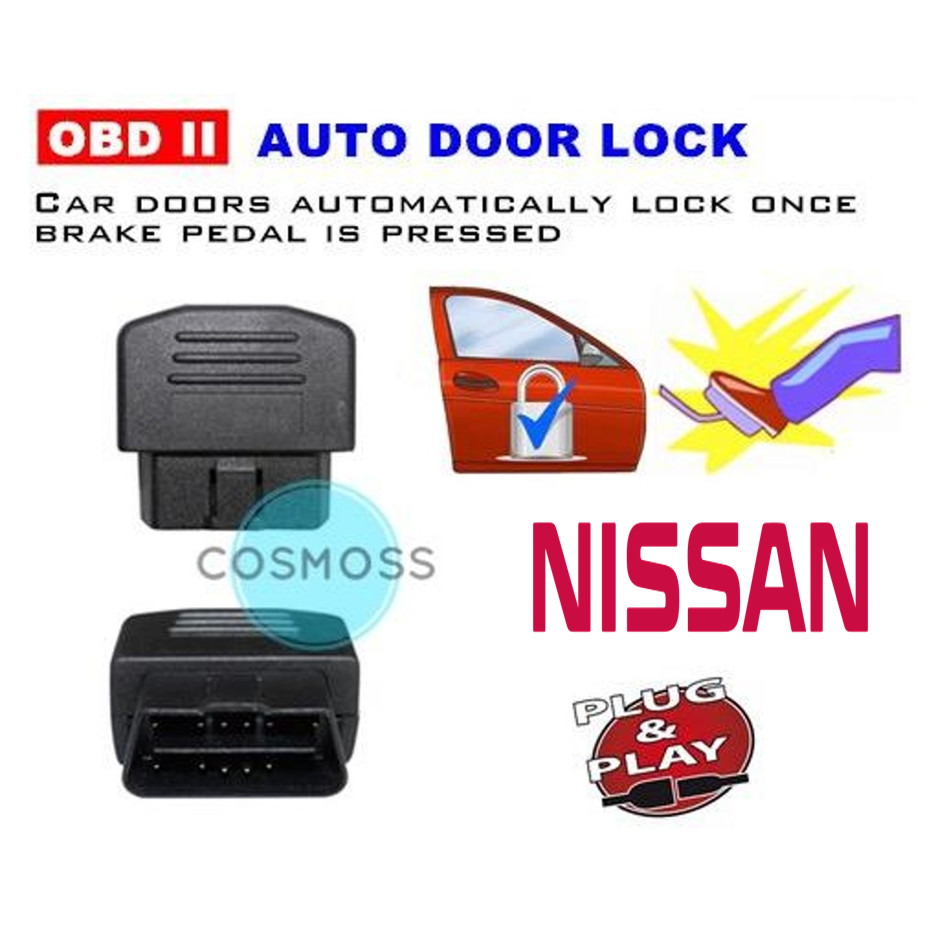 NISSAN 2012-2017 Plug & Play OBD Foot Brake Auto Door Lock (ALL MODEL ...