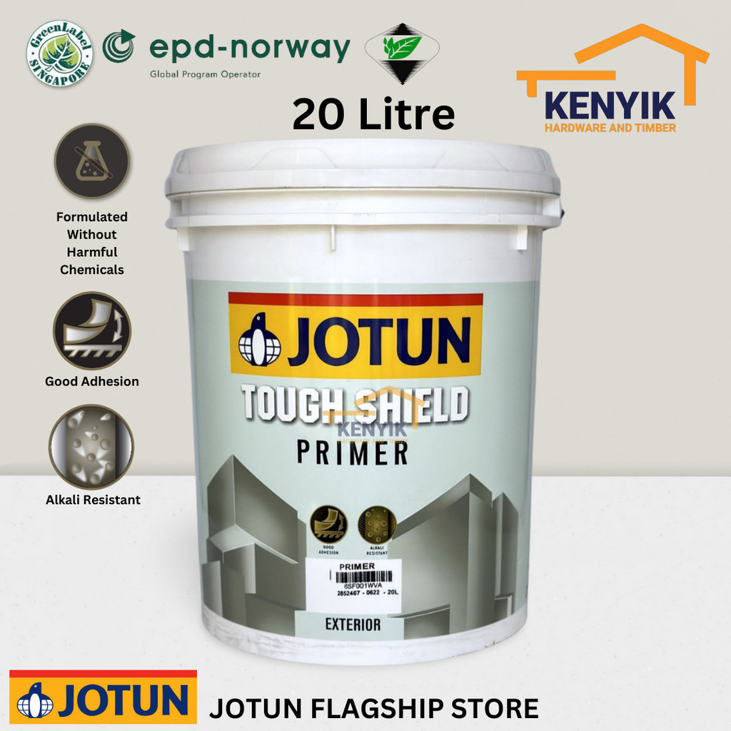 JOTUN 20L Tough Shield Primer / Undercoat (2nd Grade Primer) | Shopee ...