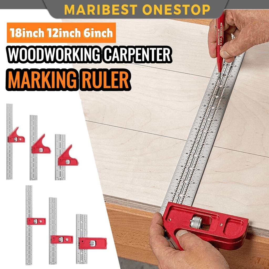 6 / 12 / 18 Inch Right Angle Triangle Woodworking Tool Adjustable ...