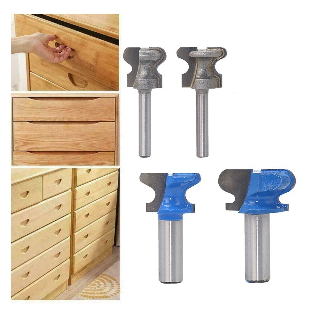 /2" /4" Shank Finger Pull Drawer Pull Stool Molding Router Cutter Bit ...