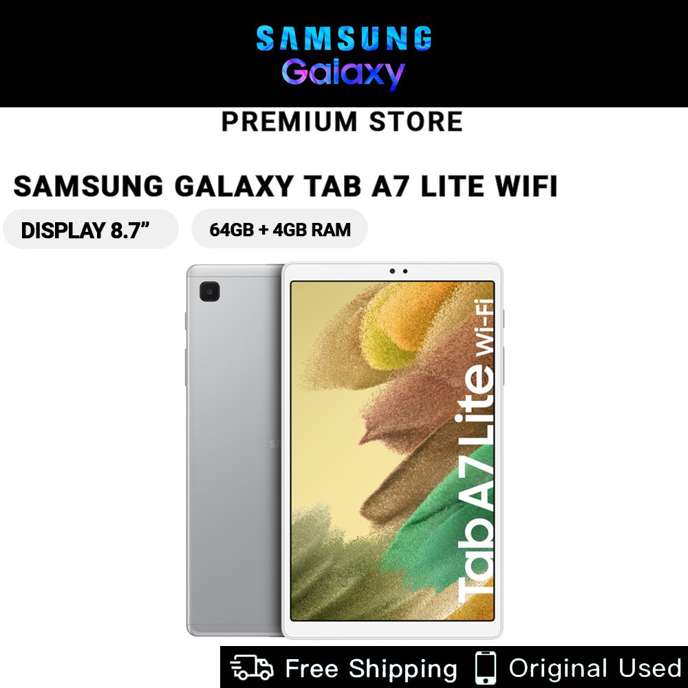 Original Used Samsung Galaxy Tab A7 Lite 4GB RAM + 64GB ROM 8MP 8.7 ...