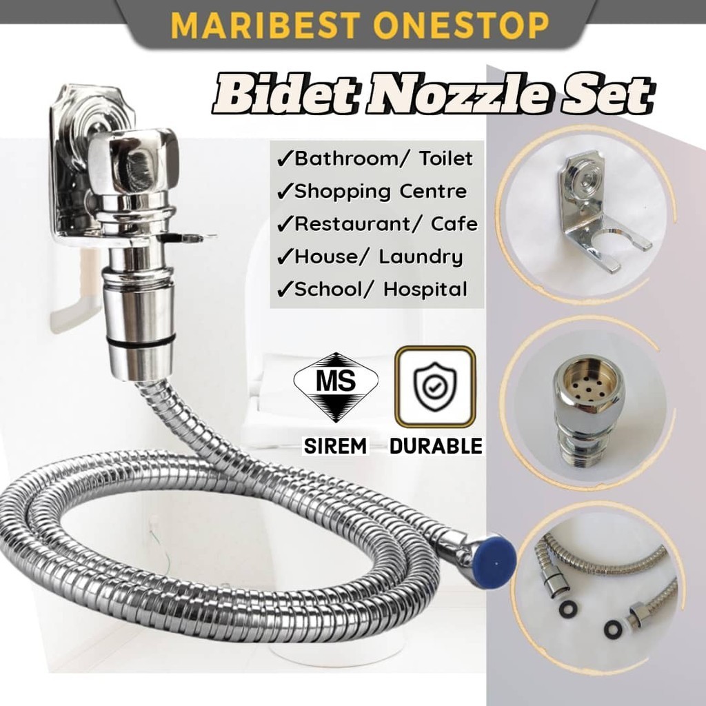 AP-1111 Brass Bidet Spray Toilet Set Hand Bidet set Spray Flexible Hose ...