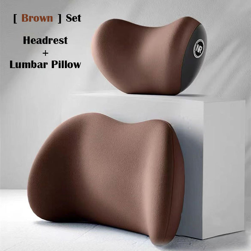 【Headrest & Lumbar Pillow】 Subaru Relieve Fatigue - Protect Neck & Shoulders - Memory Foam Core ...