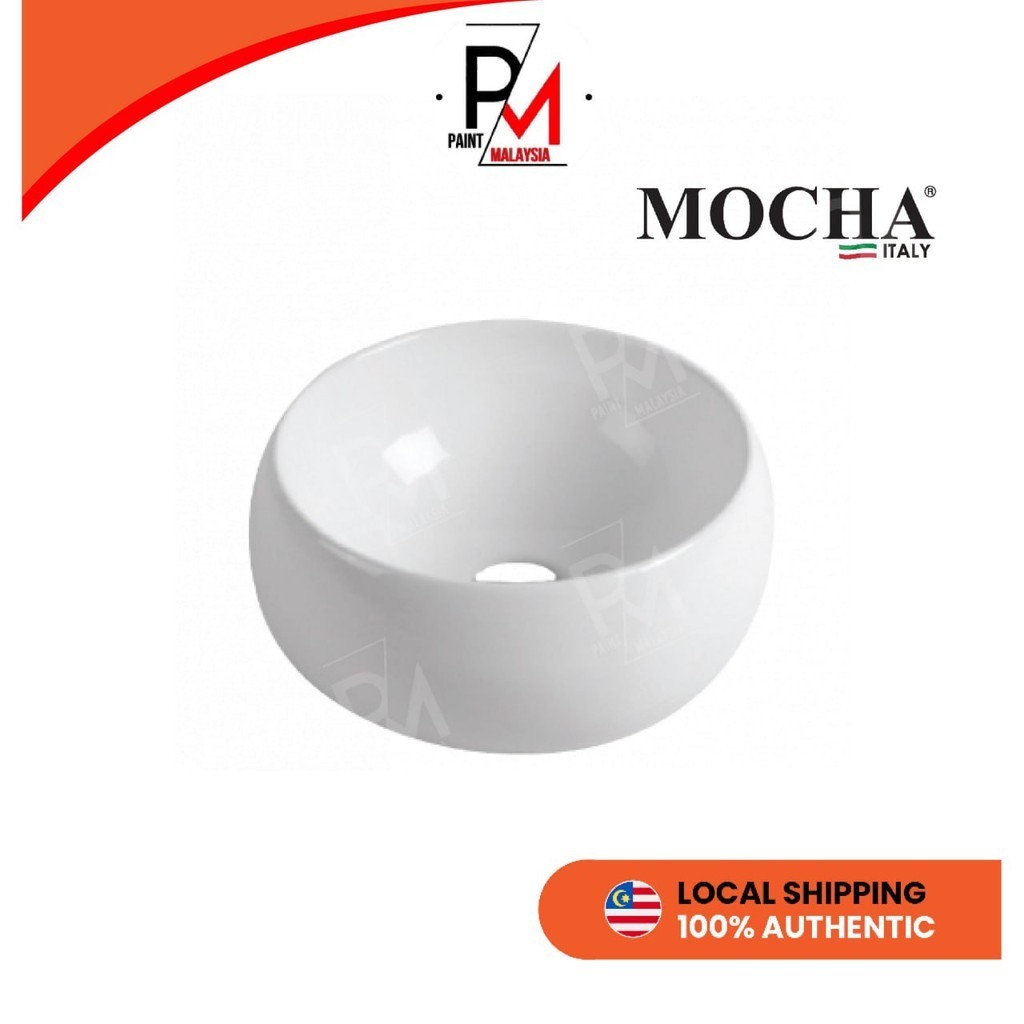 MOCHA MAB-5004 Round Counter Top Basin Bathroom Sink Table Top Wash ...
