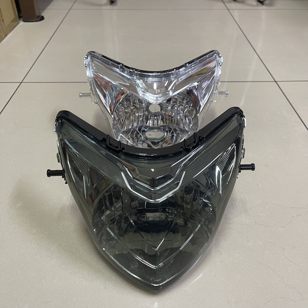 YAMAHA LC135 NEW V2 V3 55D LC 135 BARU V2 V3 HEAD LAMP UNIT HEADLAMP CLEAR/TINTED/SMOKE HEAD ...