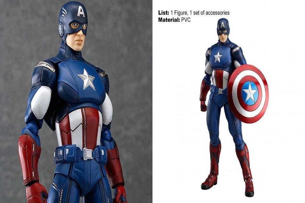 Captain America Model Vivid Expression Collectable Solid Captain ...
