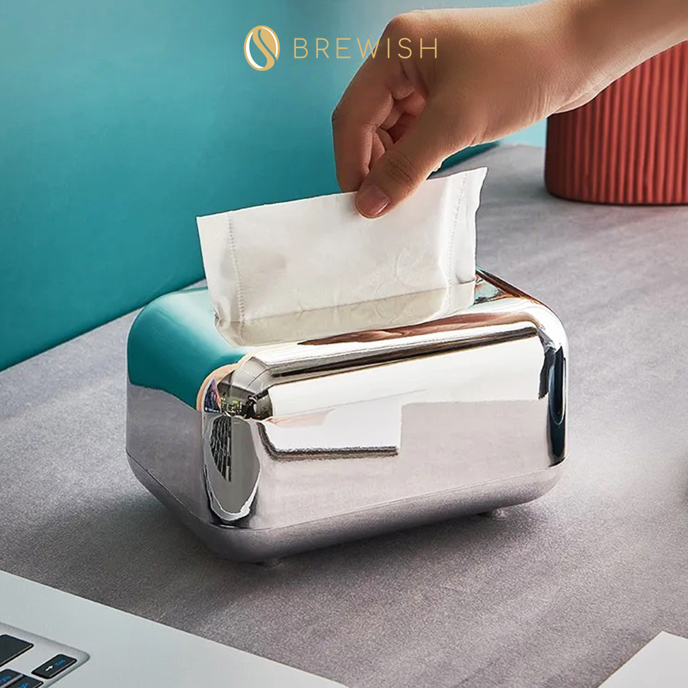 BREWISH Cafe Luxury Elegant Tissue Box Dispenser Tissue Holder Paper ...