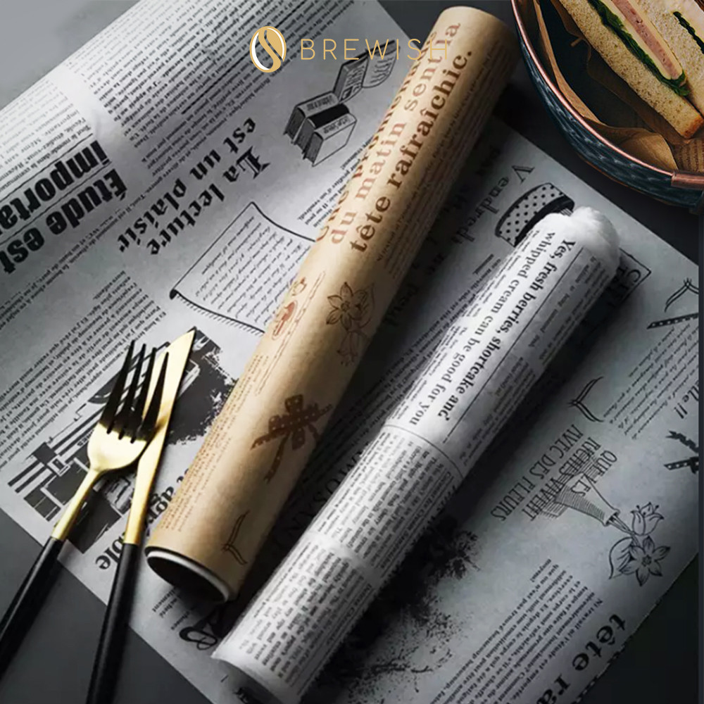 BREWISH 8M Sandwich Wrapper Paper Parchment Paper Kitchen Air Fryer Non ...
